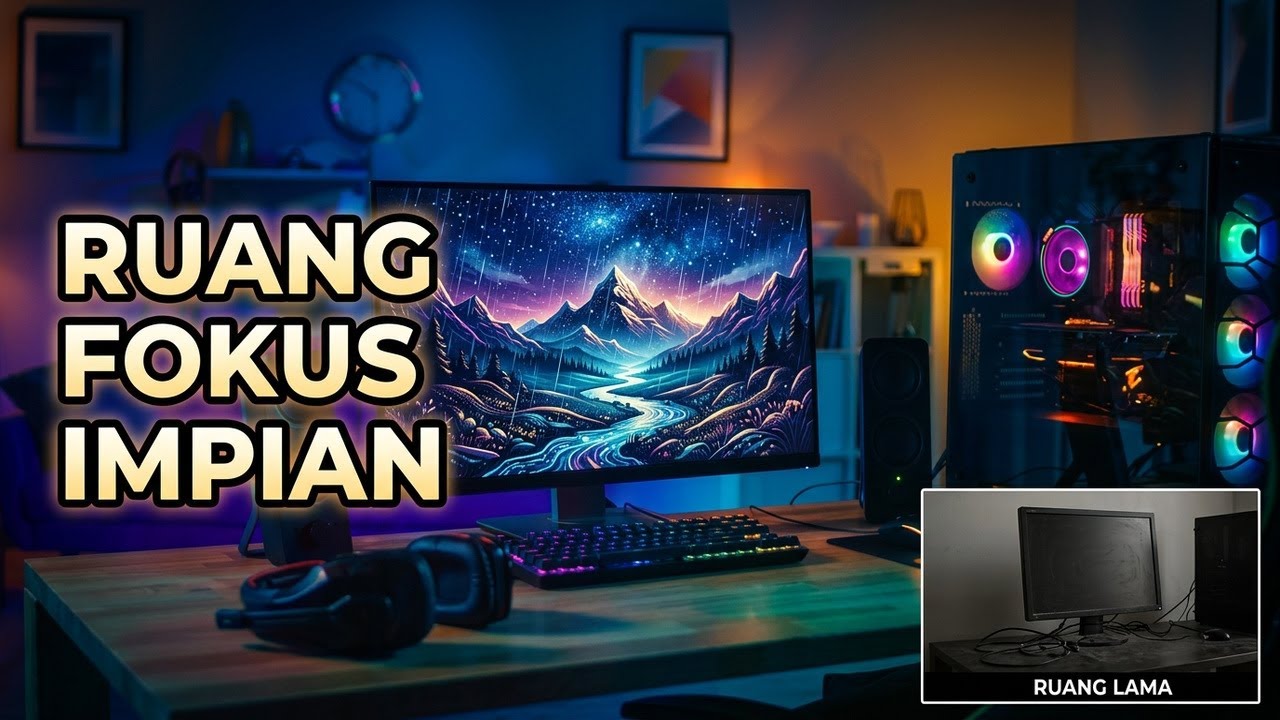 Relaksasi Visual & Audio 🎮 | Cahaya RGB + Musik Damai untuk Fokus - YouTube