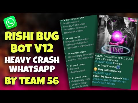 Whatsapp Bug Bot | PowerFull Rishi Bug V12 | Create This Latest ...