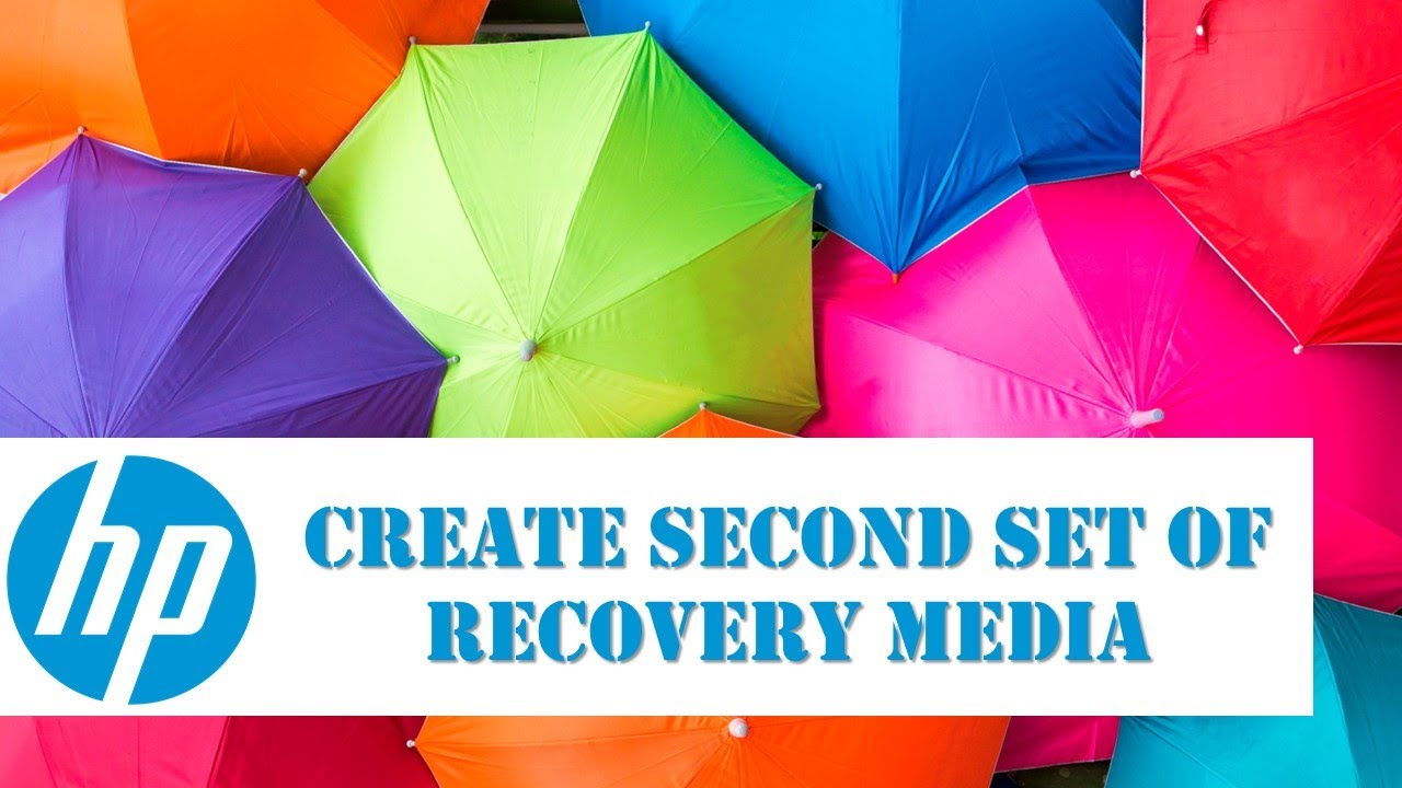 Create more than one recovery media in HP laptop - YouTube