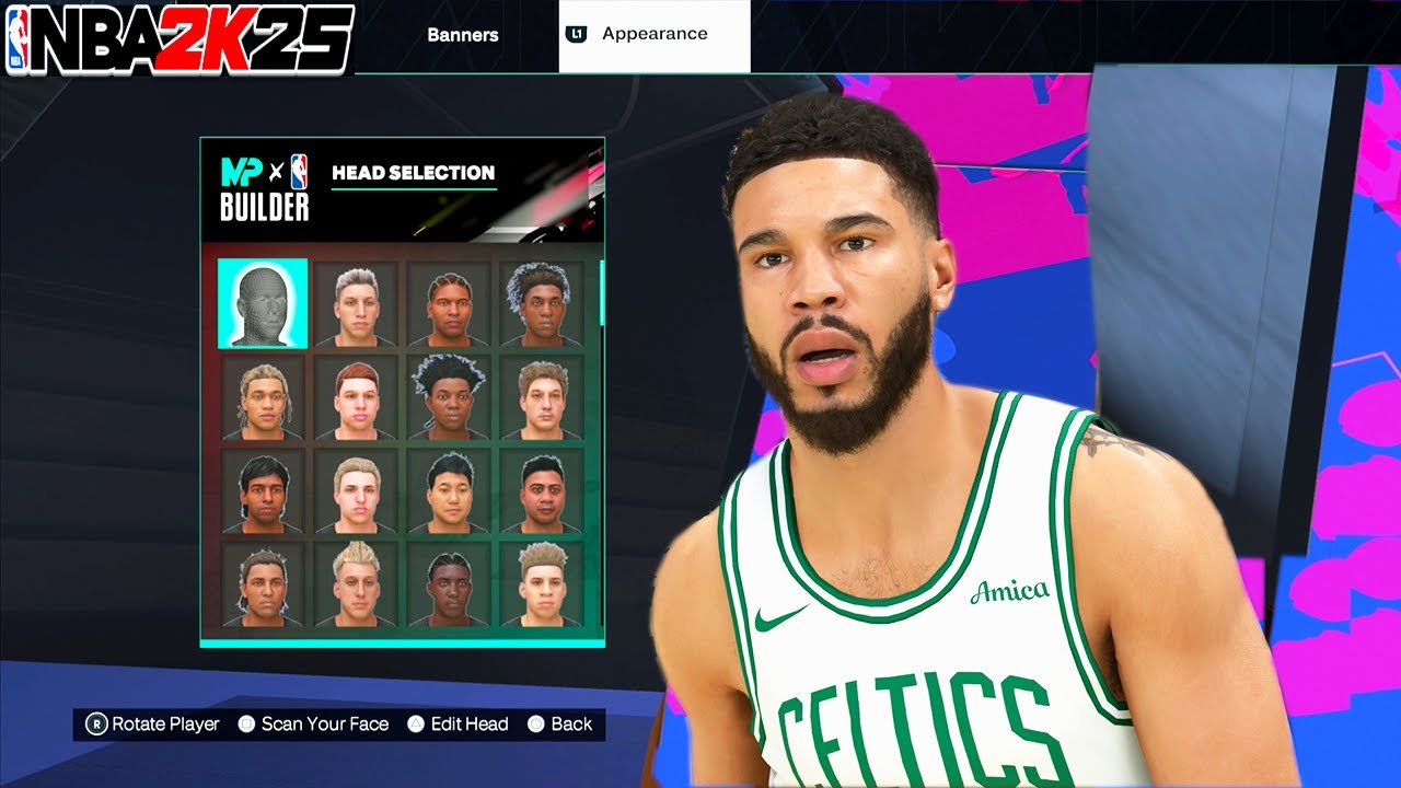 BEST JAYSON TATUM NBA 2K25 FACE CREATION - YouTube