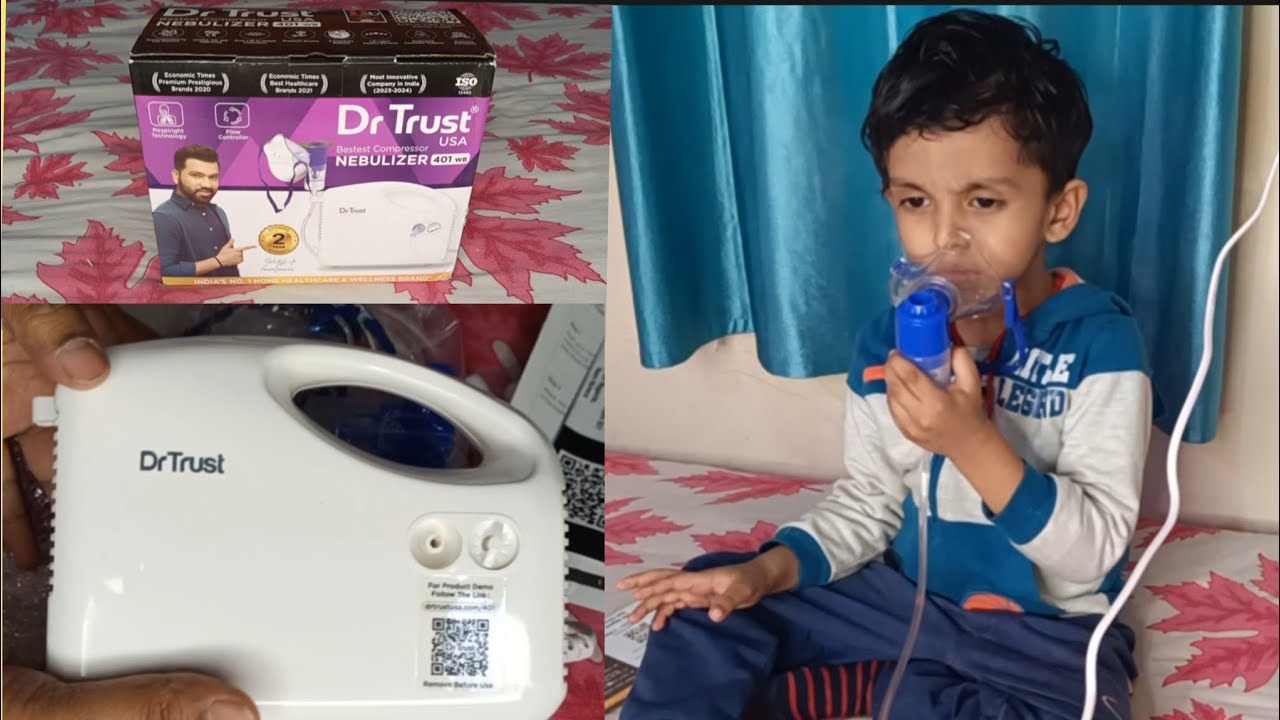 Nebulization Machine |Unboxing| |Demo | How to use Dr.Trust nebulizer ...