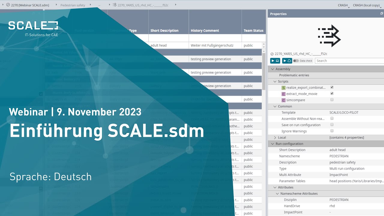 Webinar: Einführung in SCALE.sdm | 9. Nov. 2023 - YouTube