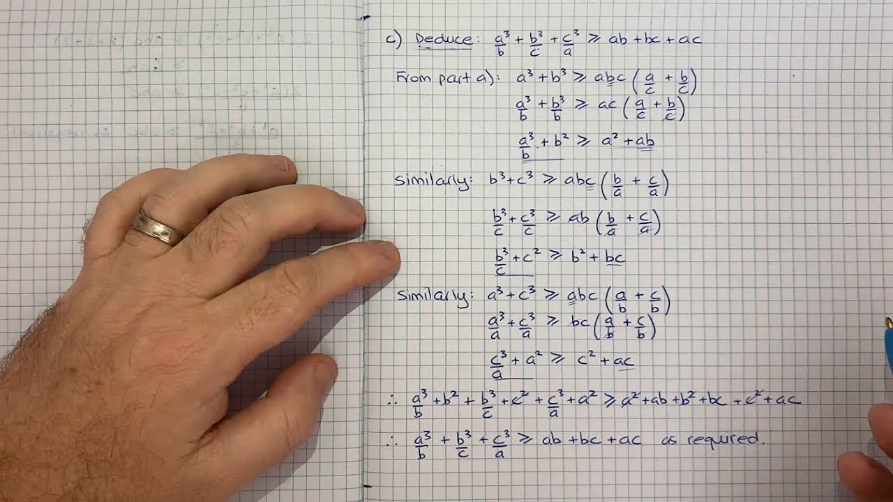 How To Show That A 3 b B 3 c C 3 a Ab Bc Ac YouTube