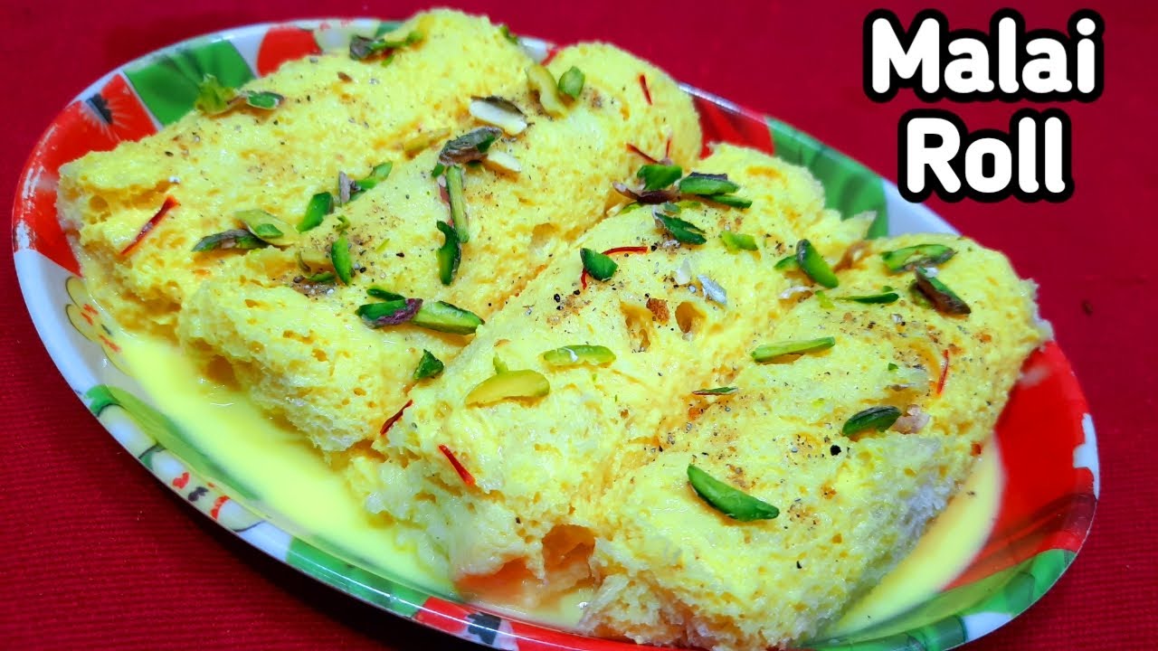 Malai Roll | How to make malai roll | Malai roll recipe | घर पर बनाये ...