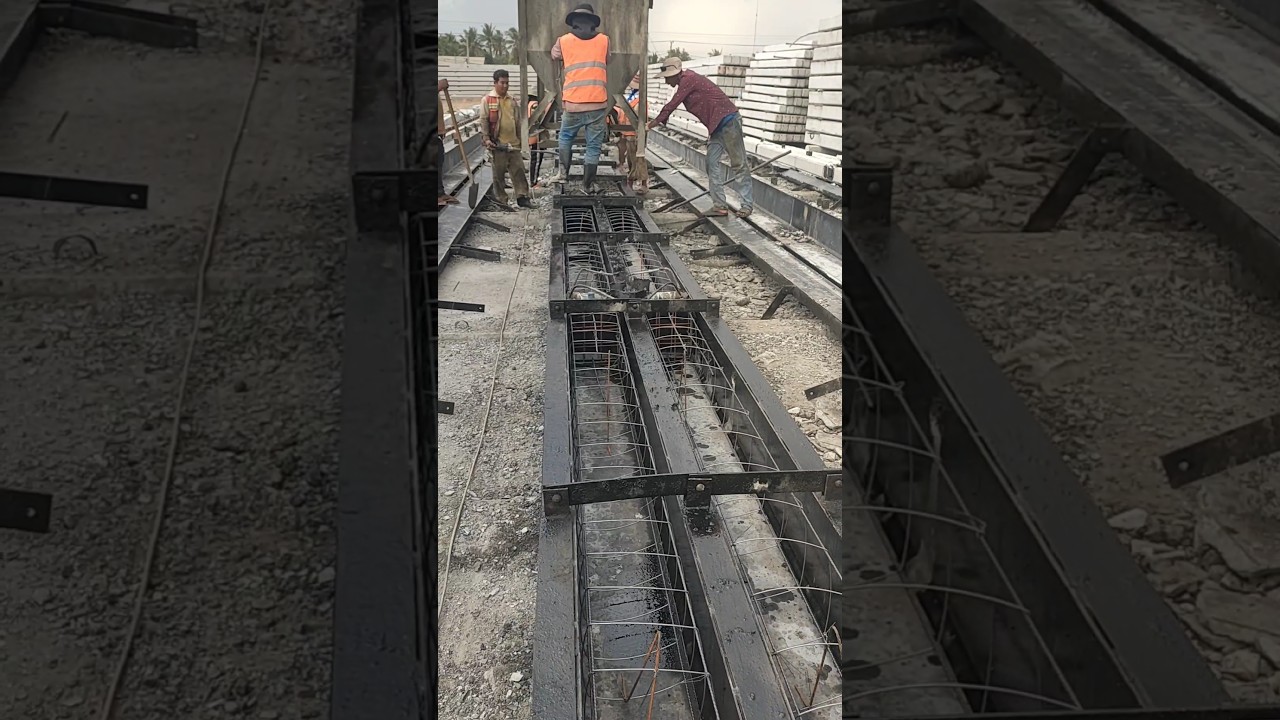 prestess Concrete PC Pile Processing #shortsfeed #shortvideo #shorts # ...