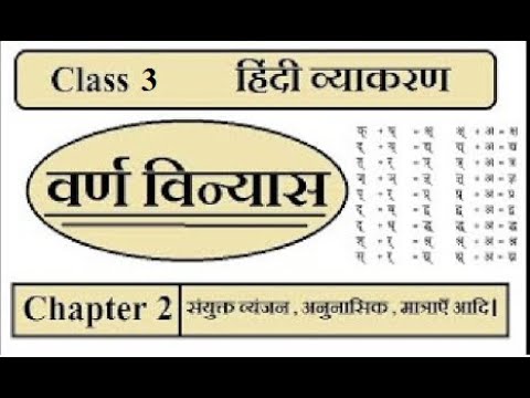वर्ण विन्यास [VARN VINYAS]| व्याकरण [HINDI VYAKARAN] | Class 3 [कक्षा 3 ...