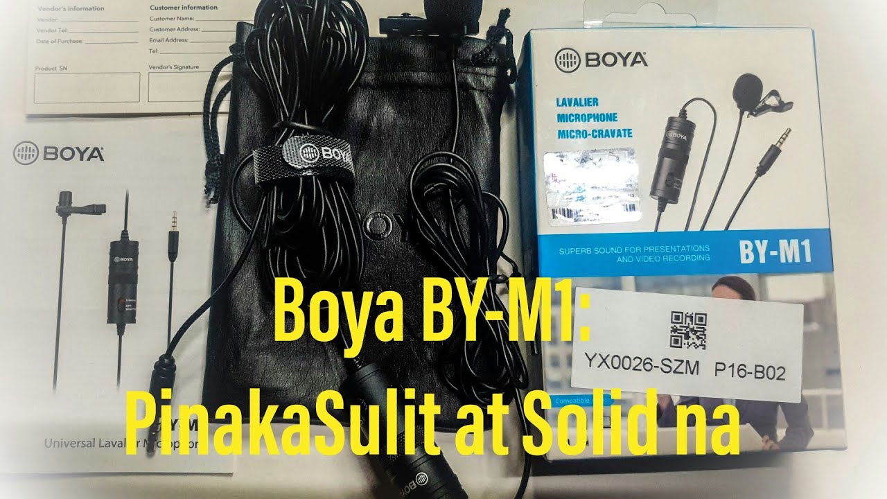 Boya BY-M1 Lavalier Microphone: Unboxing and Review of Boya BY-M1 Lapel ...