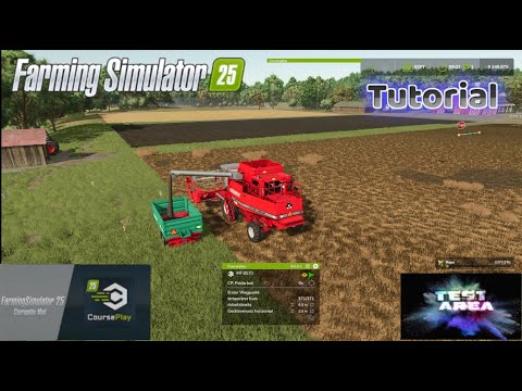 LS25 Courseplay Tutorial - Drescher selbst abtanken/übrladen lassen ...