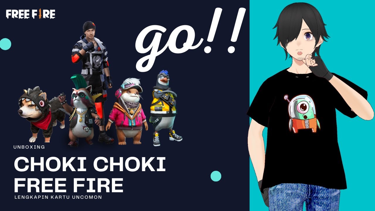 UNBOXING CHOKI CHOKI GARENA FREE FIRE | LENGKAPIN SEMUA KARTU UNCOMON ...