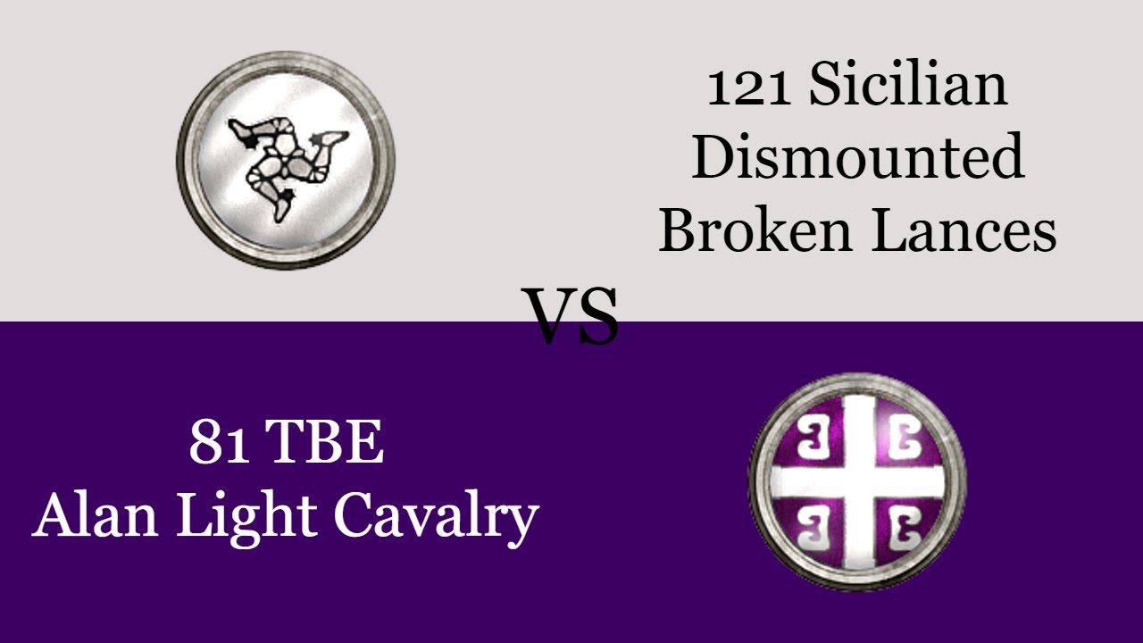 Medieval 2 Total War | [Sicily] Dismounted Broken Lances vs [TBE] Alan ...