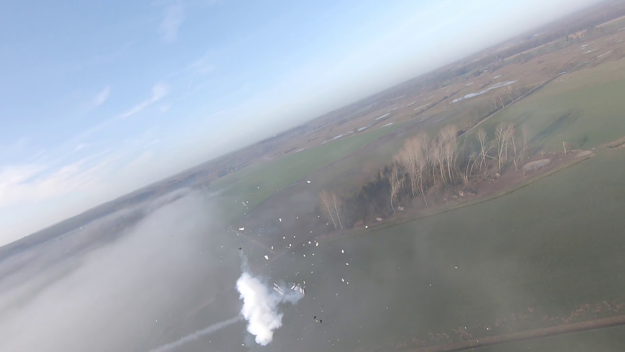 Model Plane Mid Air Explosion - YouTube