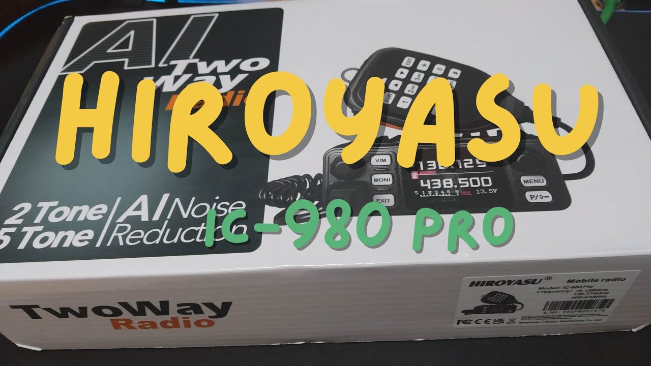 # 1 Parte Presentacion HIROYASU IC 980 Pro. V y UHF - YouTube