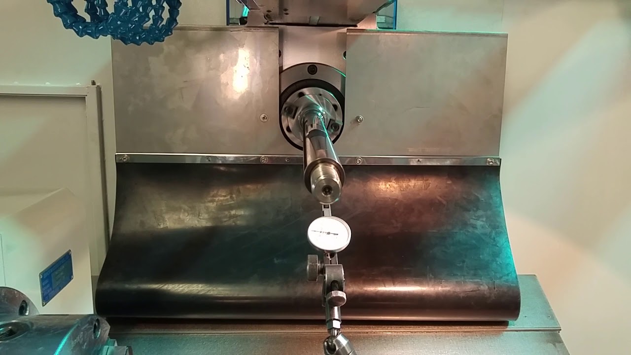 Spindle arbor measurement of CNC HS-1000#2554 - YouTube