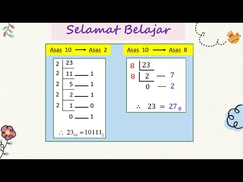 Asas Nombor - Penukaran Asas 10 Ke Asas Lain - YouTube