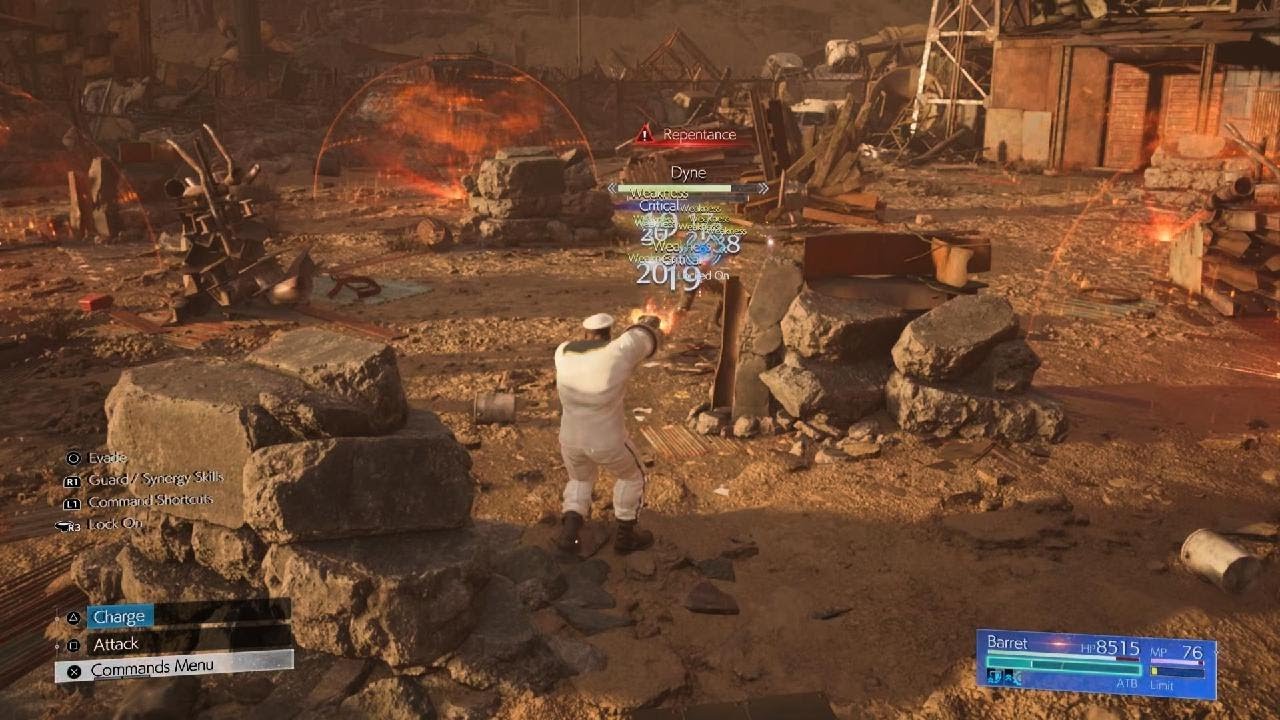 FINAL FANTASY VII REBIRTH Dyne Boss battle Hard mode - YouTube