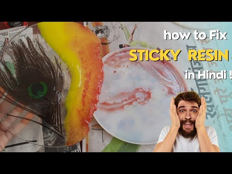 How to fix Sticky Resin in HINDI | Solution of Resin art failure ...