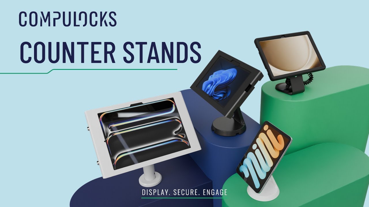 Compulocks range of Counter Stands for any tablet #counterstand #ipad # ...