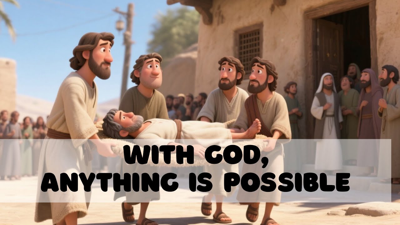The Paralyzed Man and His Faithful Friends | Bible Story for Kids ...