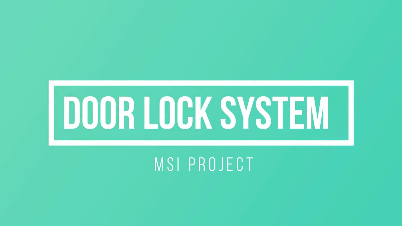 Door Lock System Project Using STM32 Microcontroller - YouTube