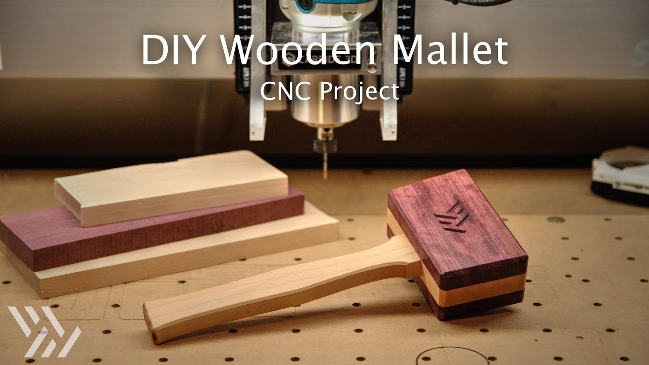 Making a Purpleheart and Maple Mallet on the Shapeoko - #128 [CNC ...