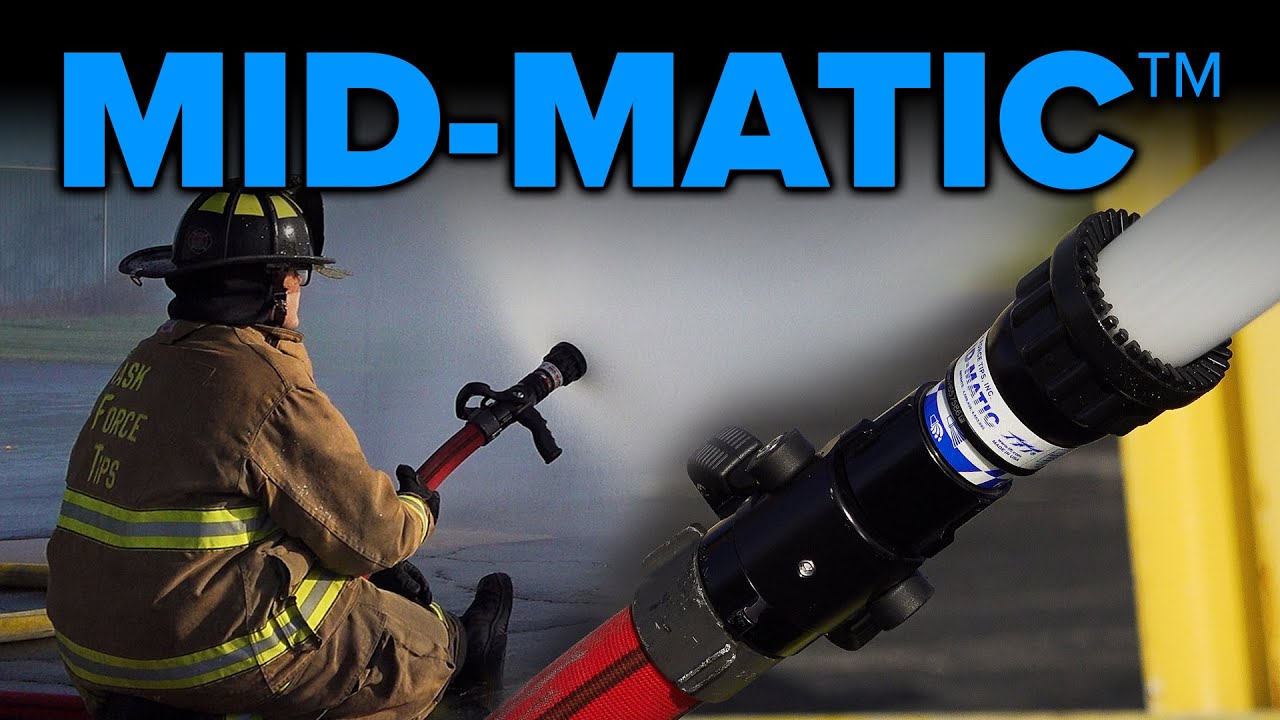 Mid-Matic™ Automatic Flow Rate Nozzle for Firefighting | Handline ...