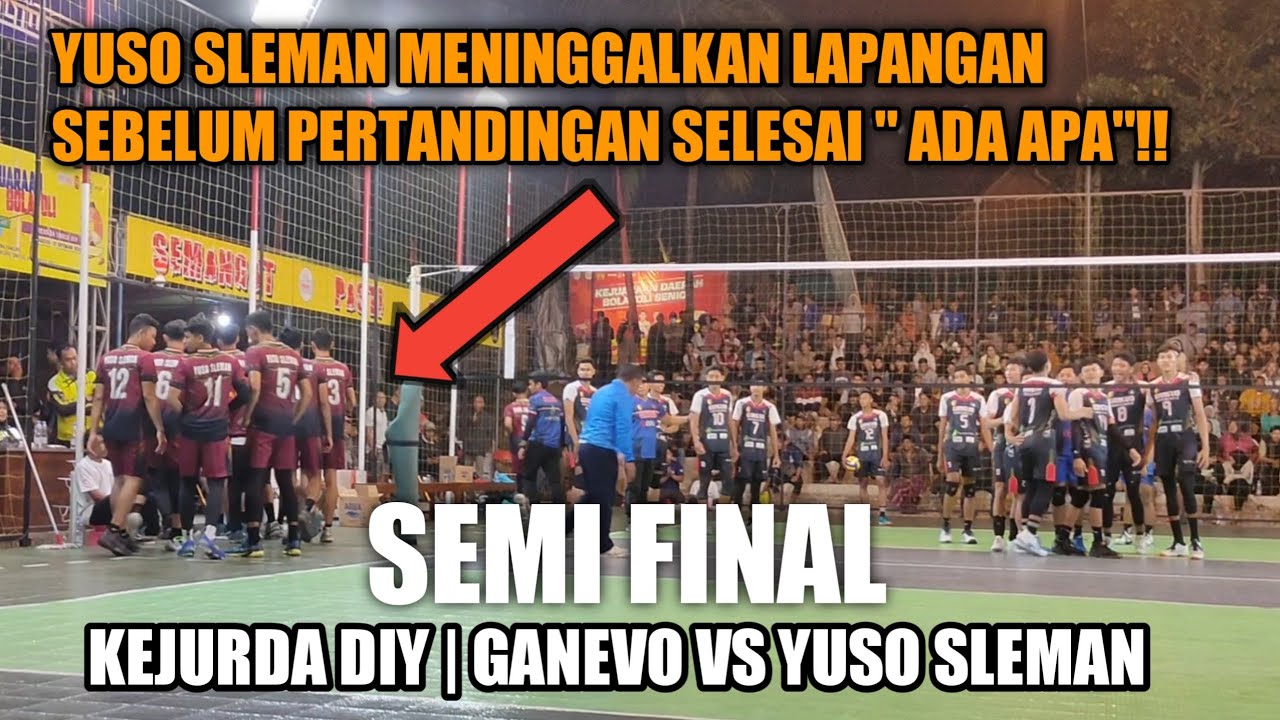 YUSO SLEMAN Meninggalkan lapangan SEBELUM pertandingan SELESAI - YouTube