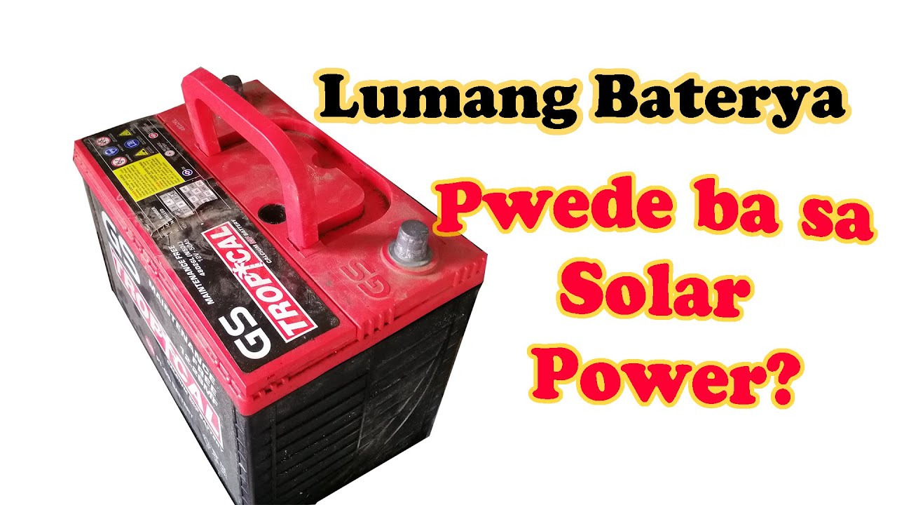 SOLAR BATTERY | TESTING AN OLD CAR BATTERY FOR SOLAR POWER - YouTube