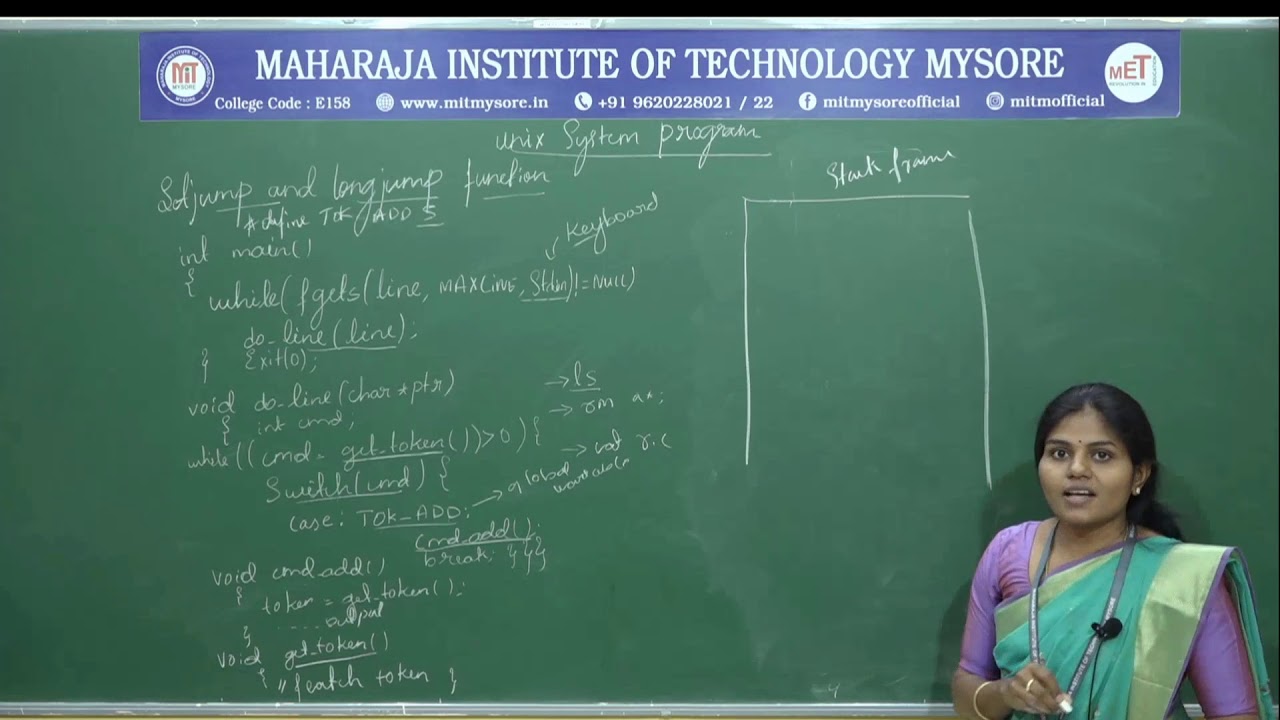 Setjmp And Longjmp Functions Vii Cse Module 3 Usp Session 5