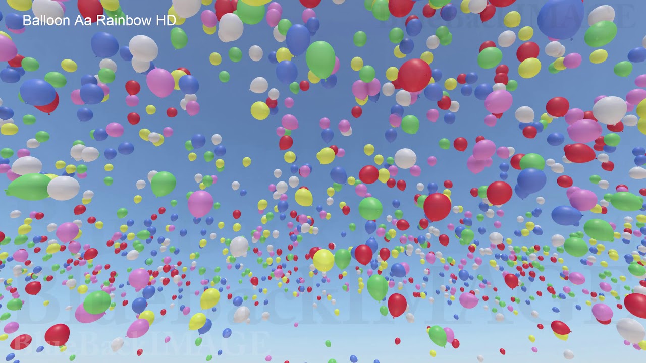 Balloon Aa Rainbow HD - YouTube