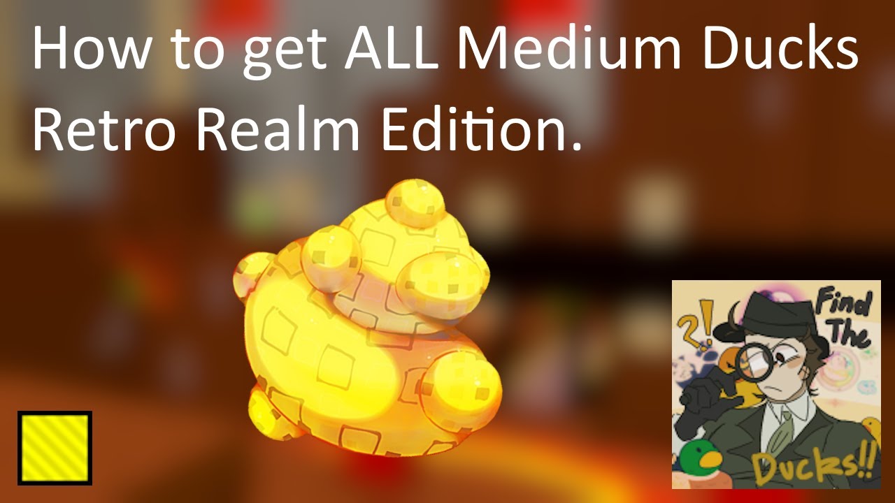 How to get ALL Medium Ducks in the Retro Realm | Find The Ducks - YouTube