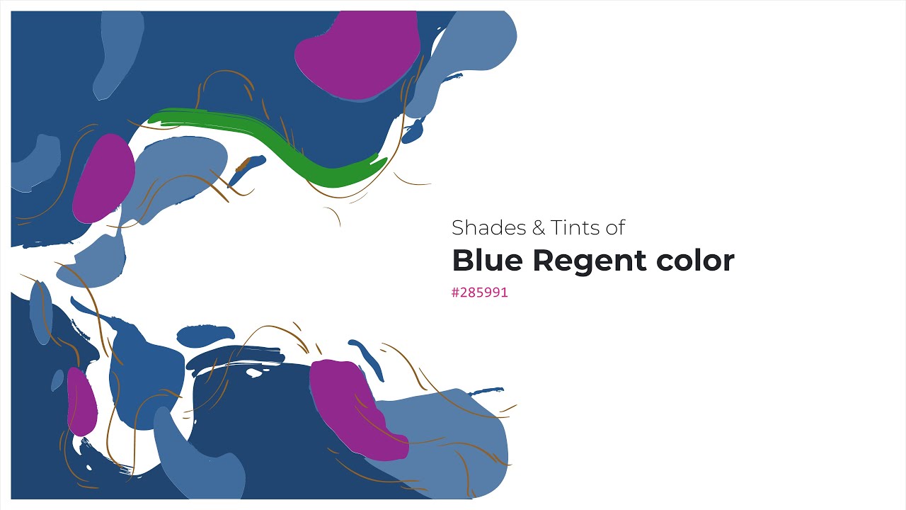 Shades & Tints of Blue Regent color #285991 A Cool Blue color #234f80 ...