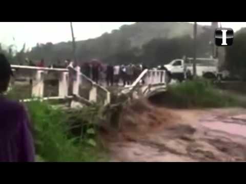 Colapsa Puente Contla en Tamazula - YouTube