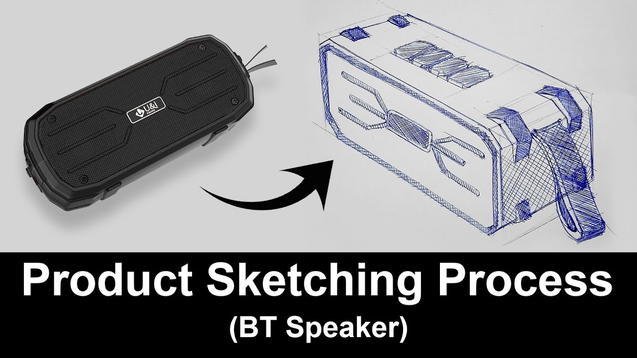 How to Draw a Bluetooth Speaker | Product Sketching Step by Step ...