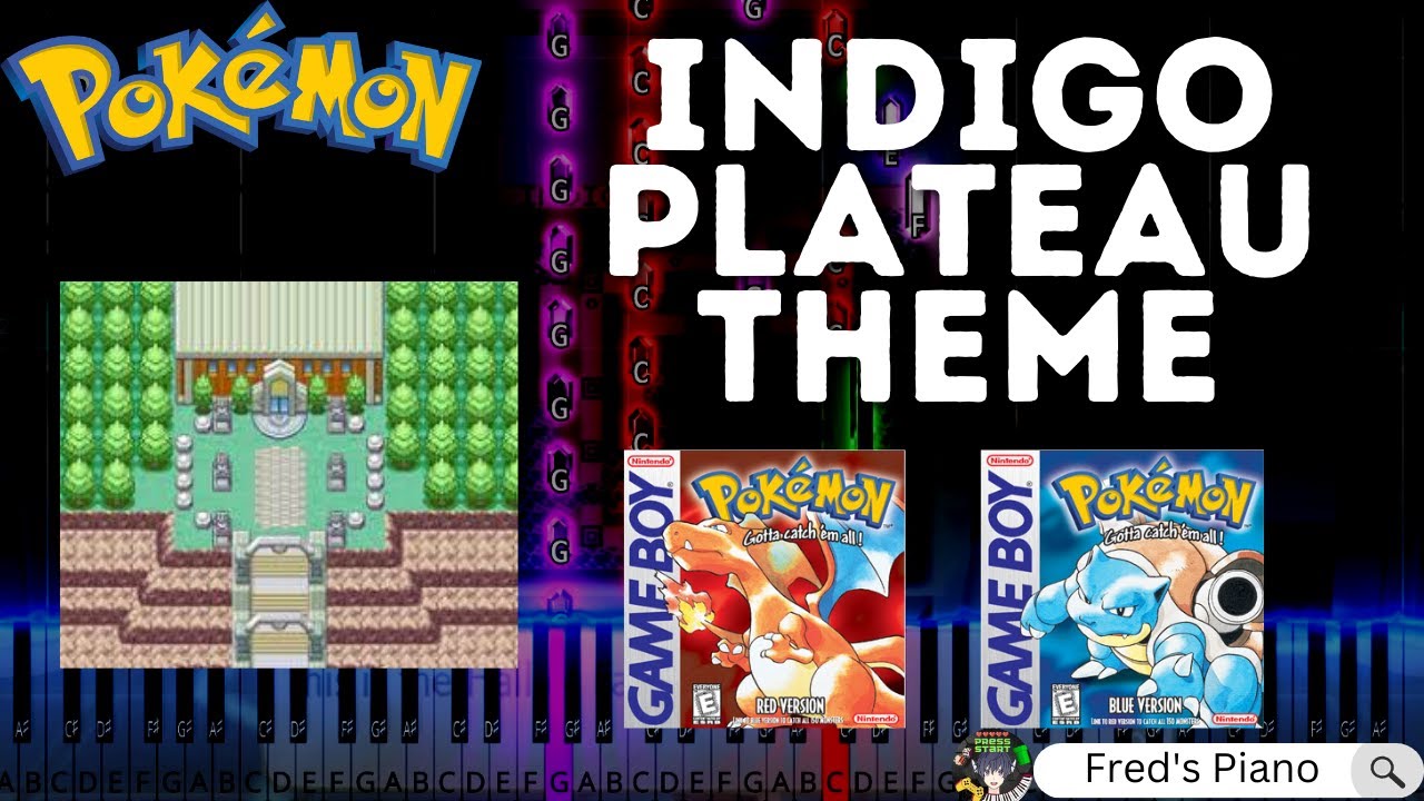 Indigo Plateau Theme - Pokémon Red/Blue Piano Tutorial #pokemon # ...