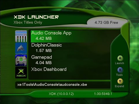 Original Xbox XDK Launcher - YouTube