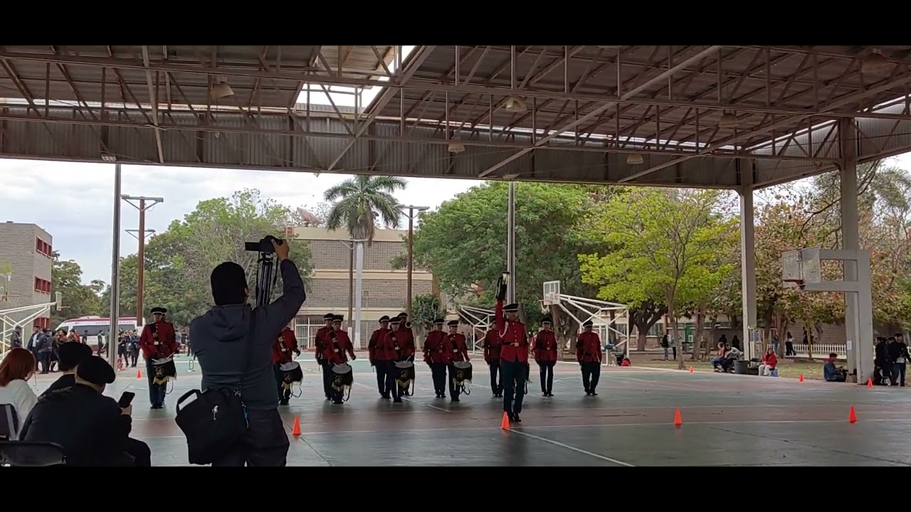 Banda de Guerra Lobos del CETis 68. Exhibición organizada por la UAdeO ...