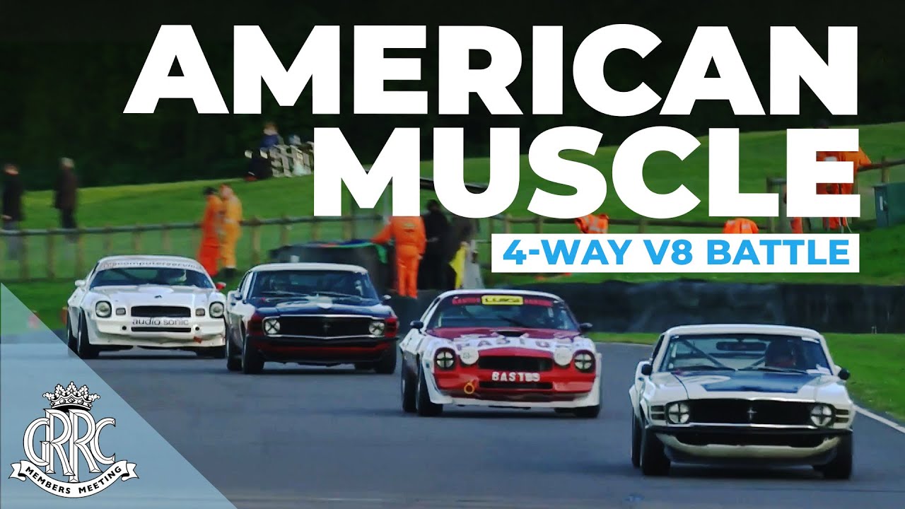 4-way V8 American muscle battle | Boss Mustangs vs Camaros 🇺🇸 - YouTube