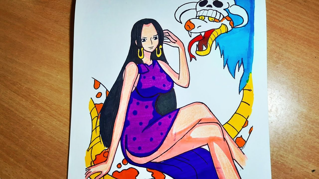 Drawing - boa hancock// speed drawing - boa hancock//how to draw boa ...