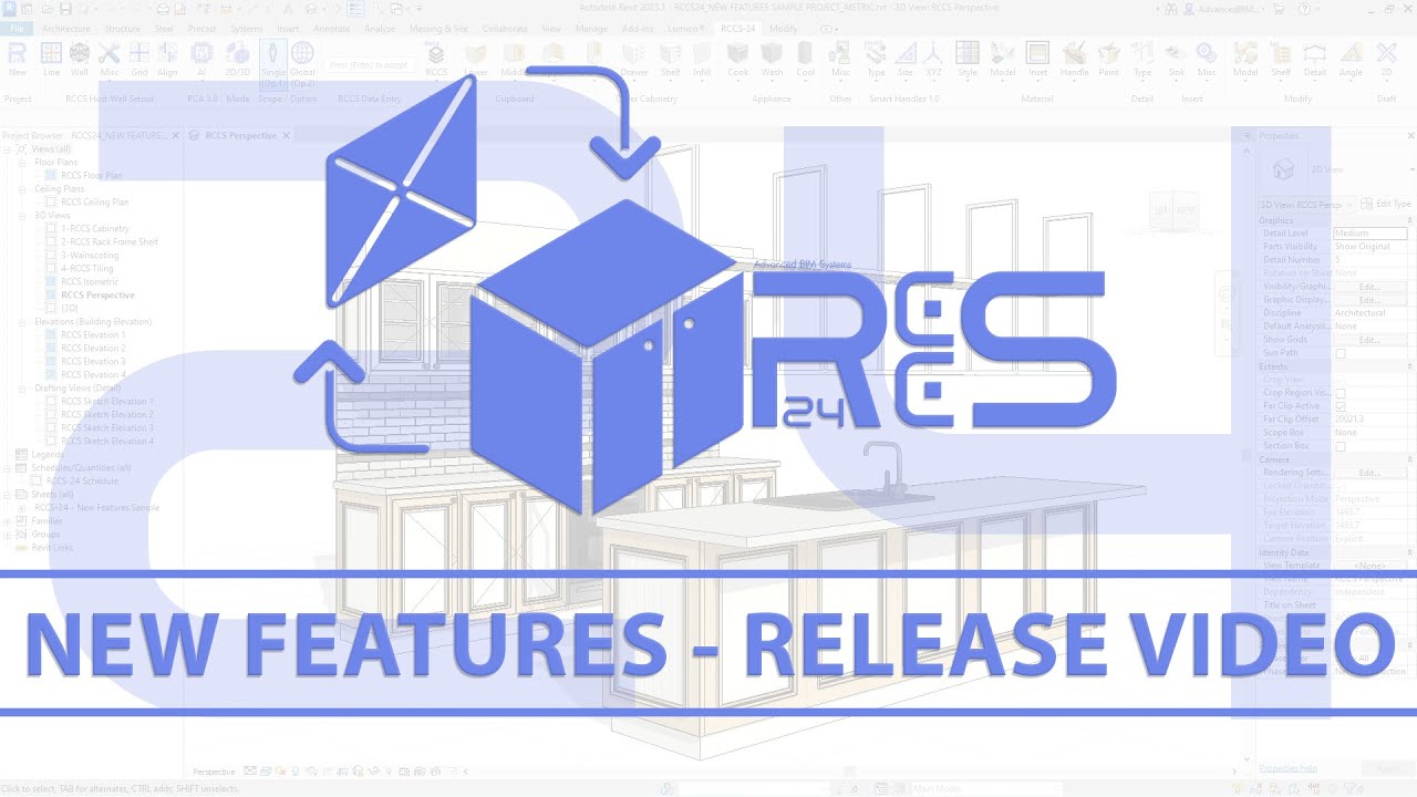 Realtime Custom Cabinetry System 24 (for Revit®) : RELEASE VIDEO - YouTube