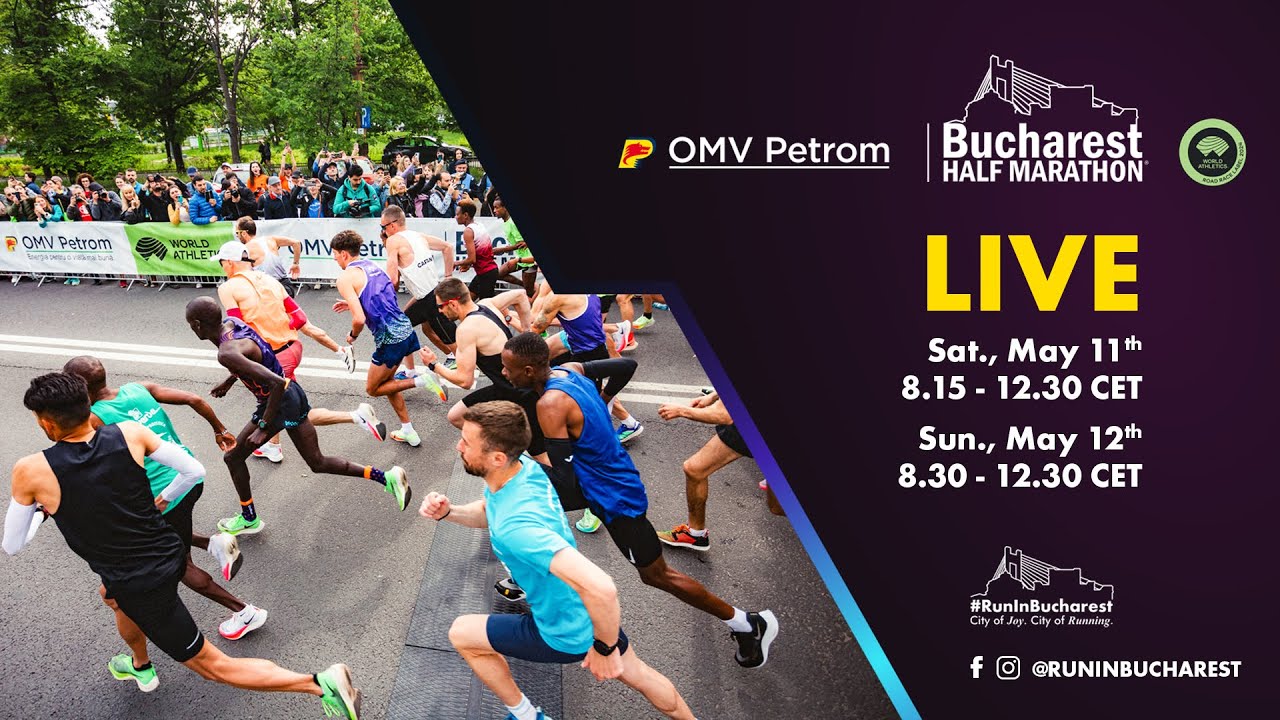 Finish Cam - OMV PETROM BUCHAREST HALF MARATHON - 12 Mai 2024 - YouTube