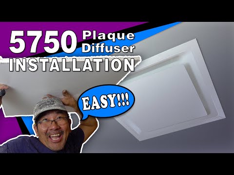 Lay-In 5750 Ceiling Diffuser Installation - YouTube