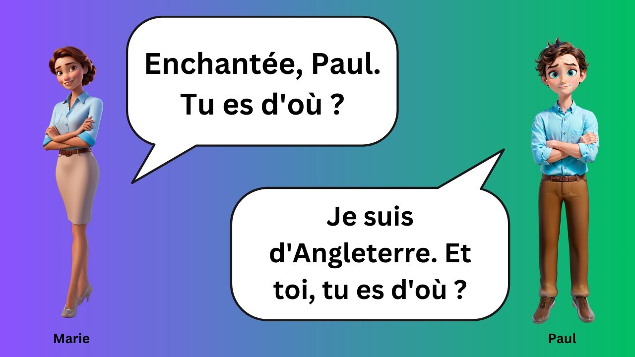 French Slow and Easy Conversation for Beginners | Simple and Easy - YouTube