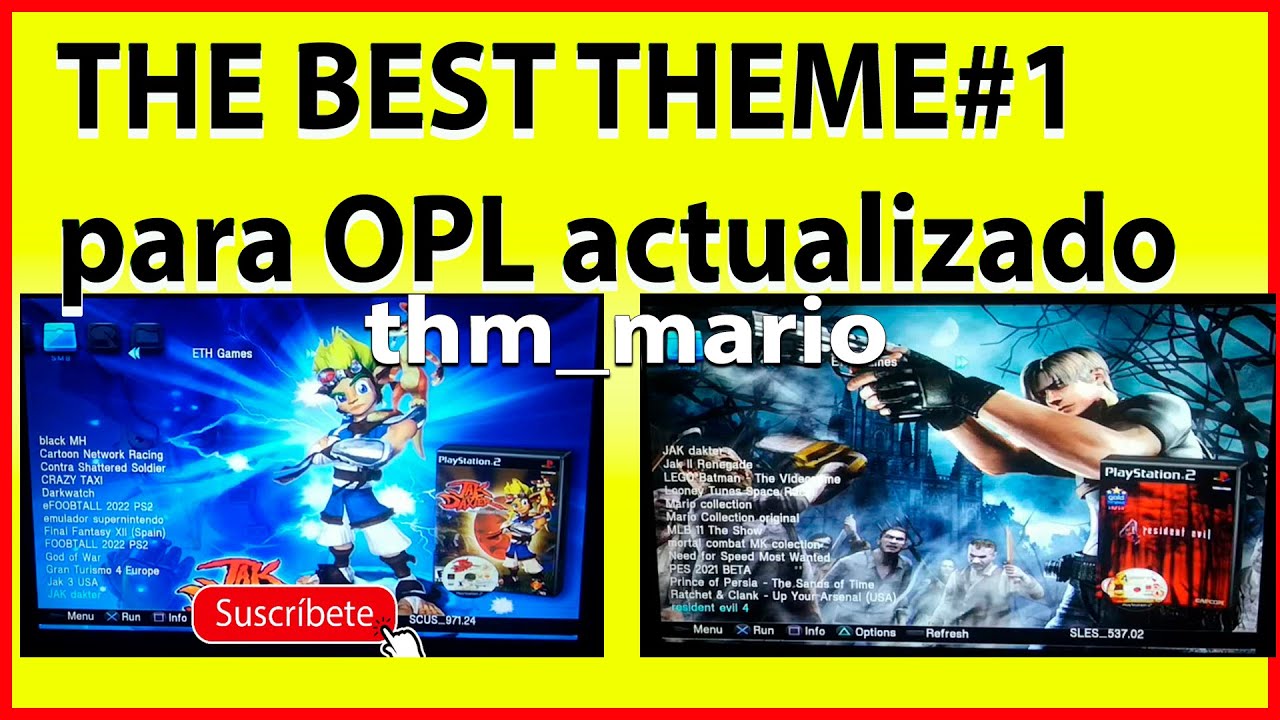 💥PS2 🔴THEMA PARA OPL ACTUALIZADO#1 - YouTube