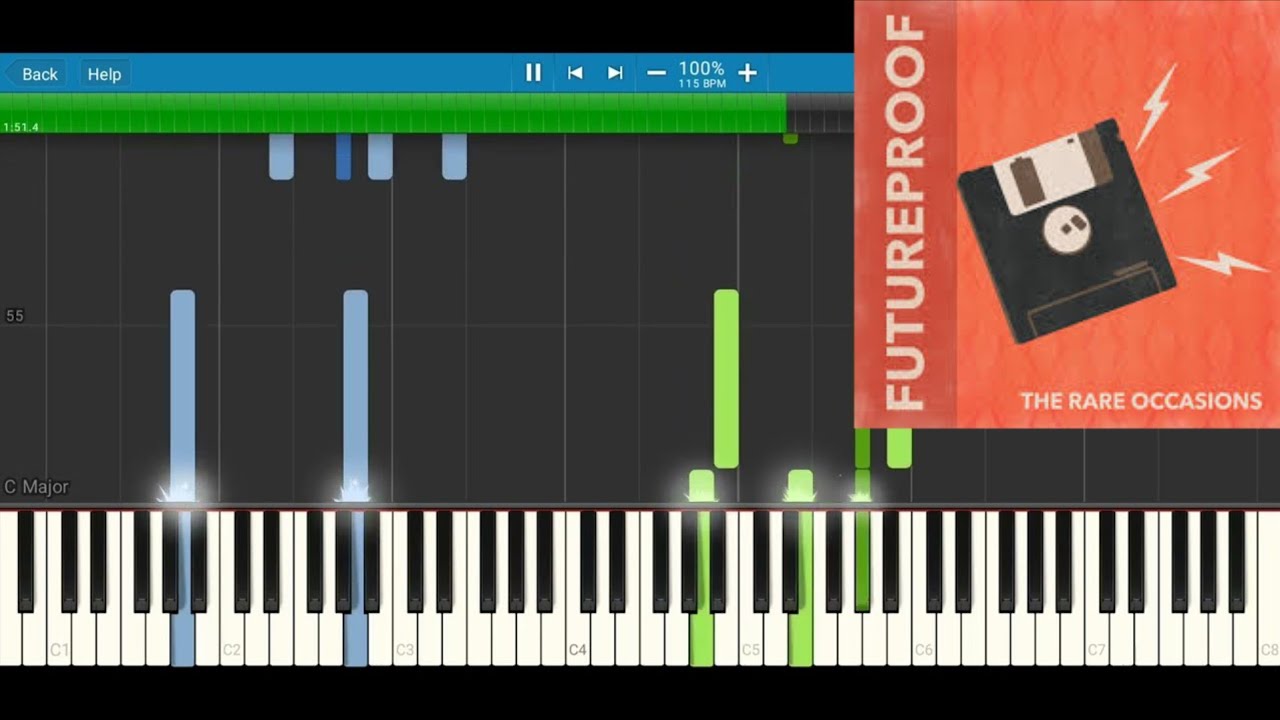 Futureproof - The Rare Occasions (Synthesia Piano Tutorial) - YouTube