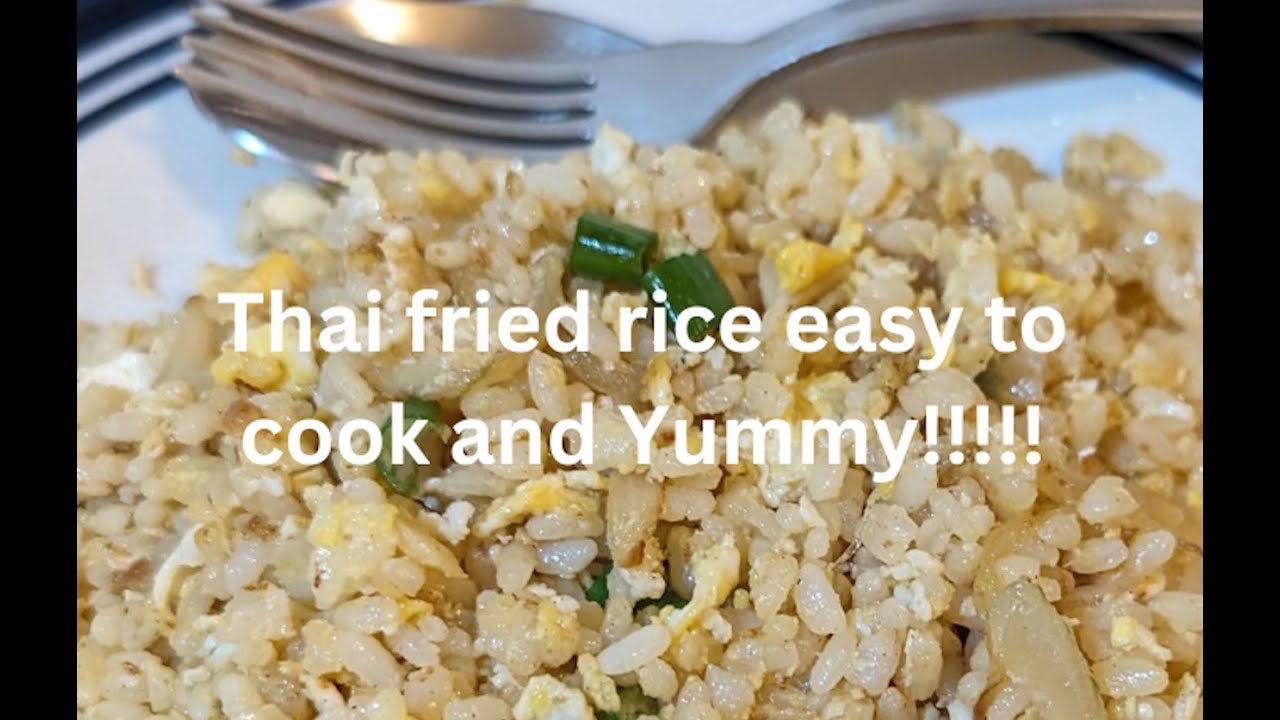 Cooking fried rice with eggs#Khao Pad Kai#Thaifoodstyle#Thai food#Easy ...