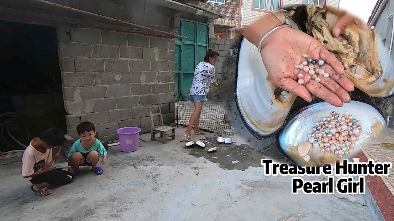 Treasure hunter record the whole process of finding shells in the wild ...