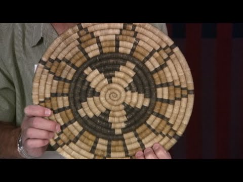 Hopi Star Design Basket Tray (#16) - YouTube