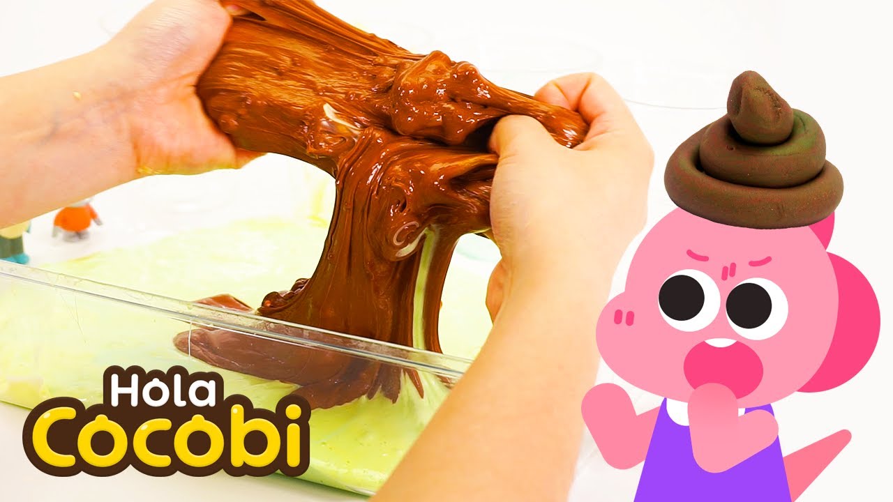 💩Jugar con Slime de Popó | Aprende Colores con Dinosaurios | Hola ...