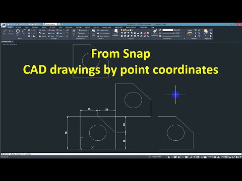 PROGECAD TUTORIALS | From Snap - CAD drawings by point corrdinates in ...