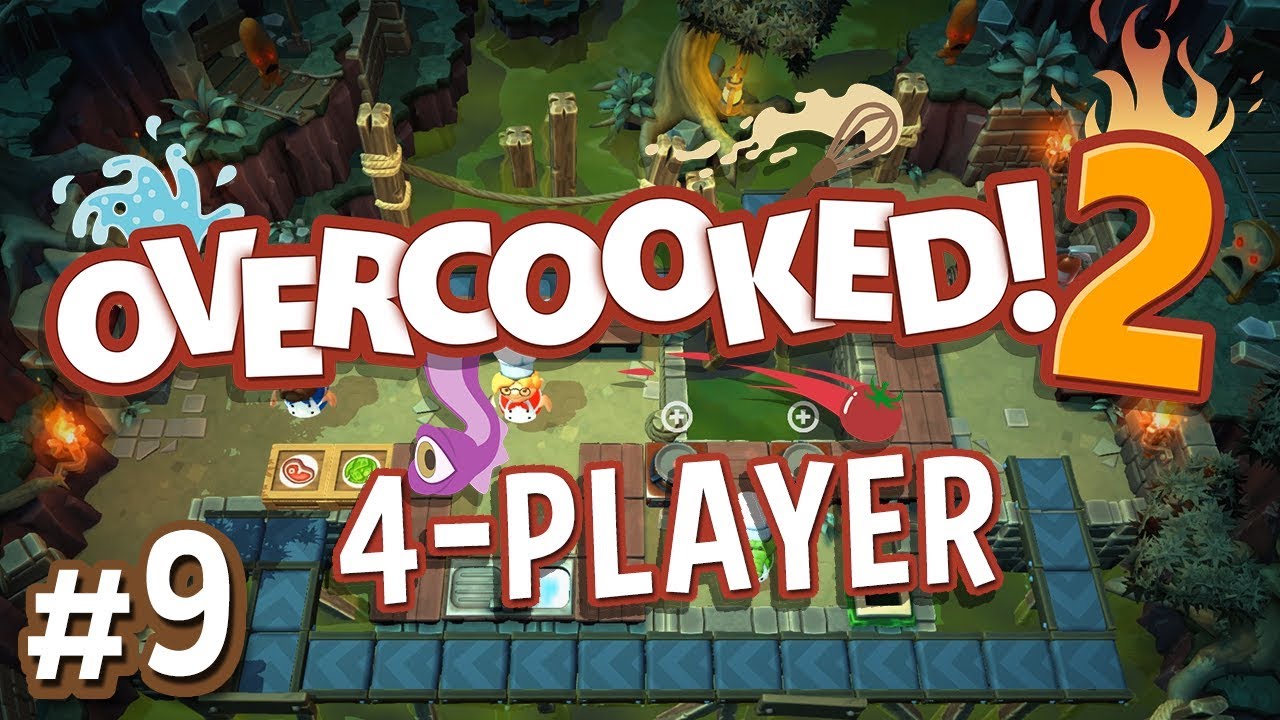 Overcooked 2 - #9 - HAUNTED SWAMPS! (4 Player Gameplay) - YouTube